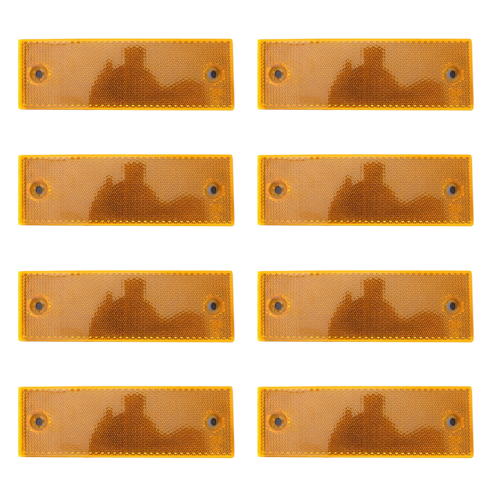 Minkissy Rainy Weather Reflective Sign Plate Orange Plastic 8Pack ...