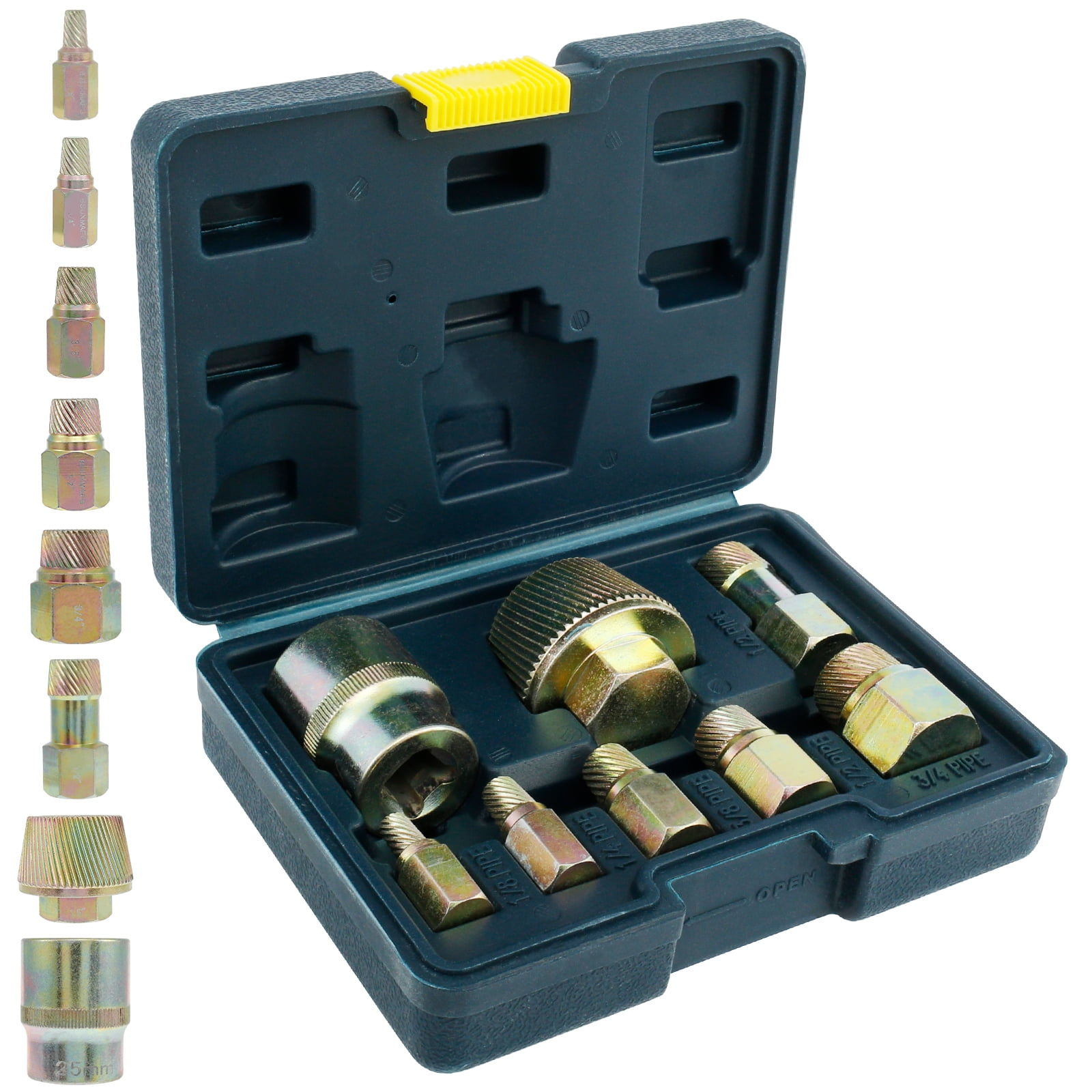 8Pcs Tub Drain Extractor Tool Alloy Tub Drain Removal Tool Efficient ...