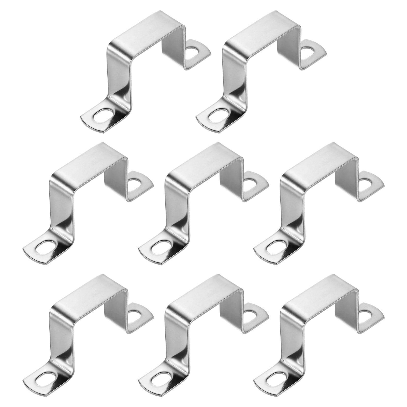 8Pcs U Shaped Connector Bracket, 40x40mm 304 Stainless Steel Pipe Strap ...