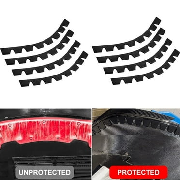 DODAMOUR 4 Pack Car Rubber Bumper Anti Collision Strips, Front and Back ...
