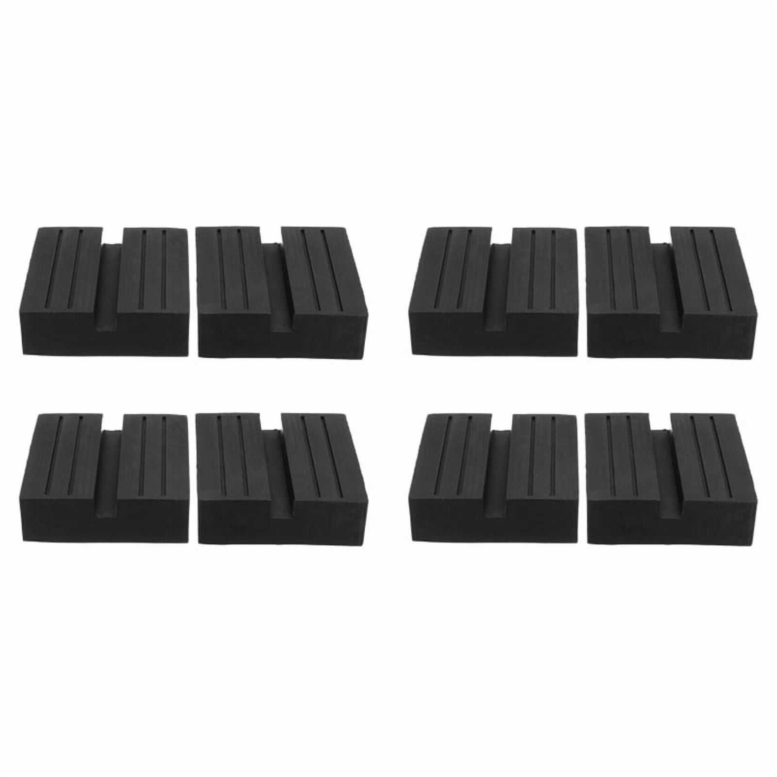 8Pcs Universal Car Slotted Lift Trolley Jack Disk Block Rubber Pad ...