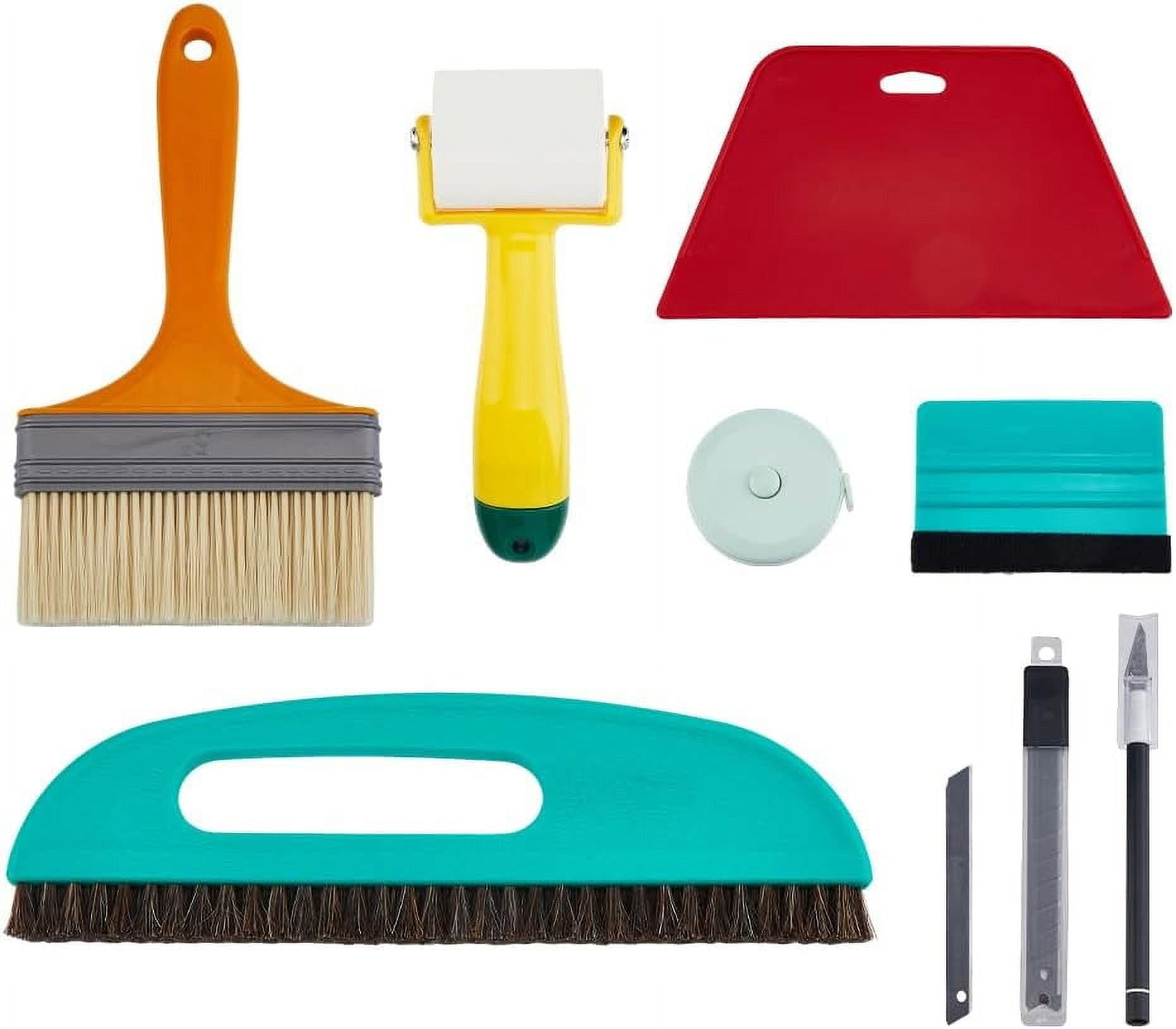 8Pcs Wallpaper Smoothing Tool Kit Wallpaper Squeegee for Peel And Stick ...