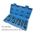 8Pcs Wrench Socket Set 1/2 Metal 1/2 Inch 12 Point Torx Wrench M5/6/8 ...