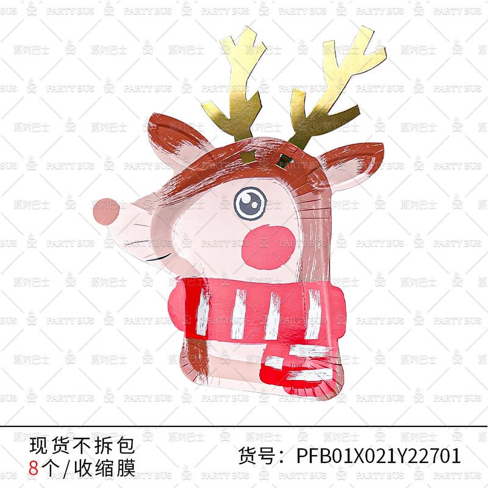 8Pcs Xmas Snack Tray Paper Snack Plate Candy Plate Dry Fruit Plate ...