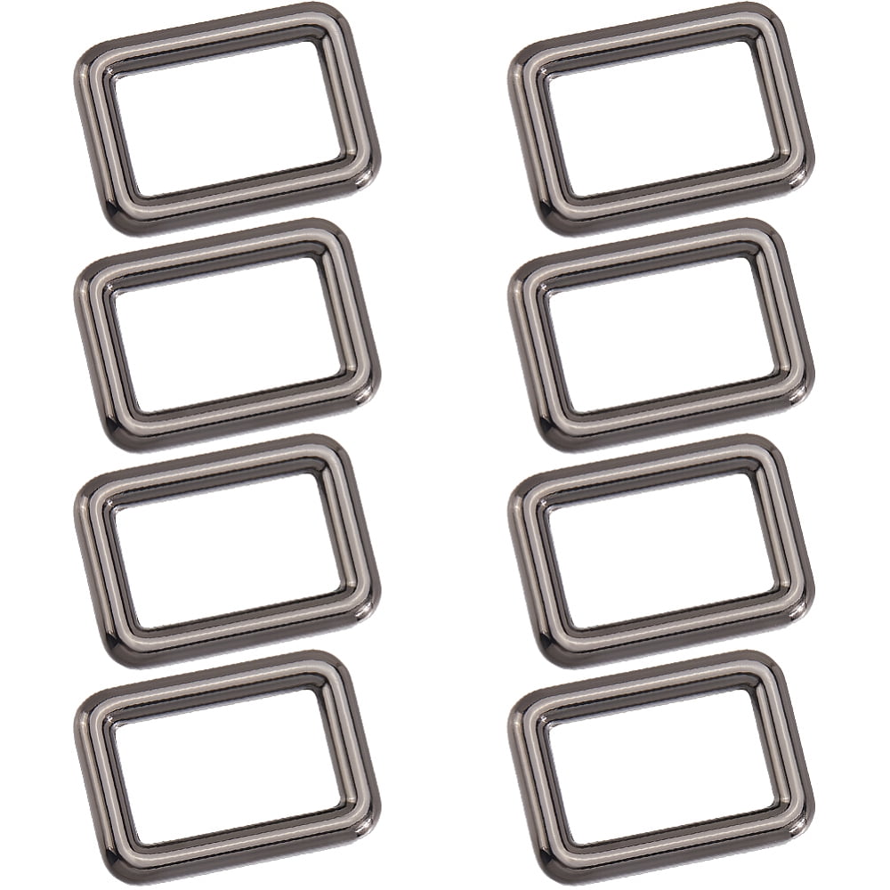 8Pcs Zinc Alloy Rectangle Buckle Ring Webbing Belts Buckles for Luggage ...
