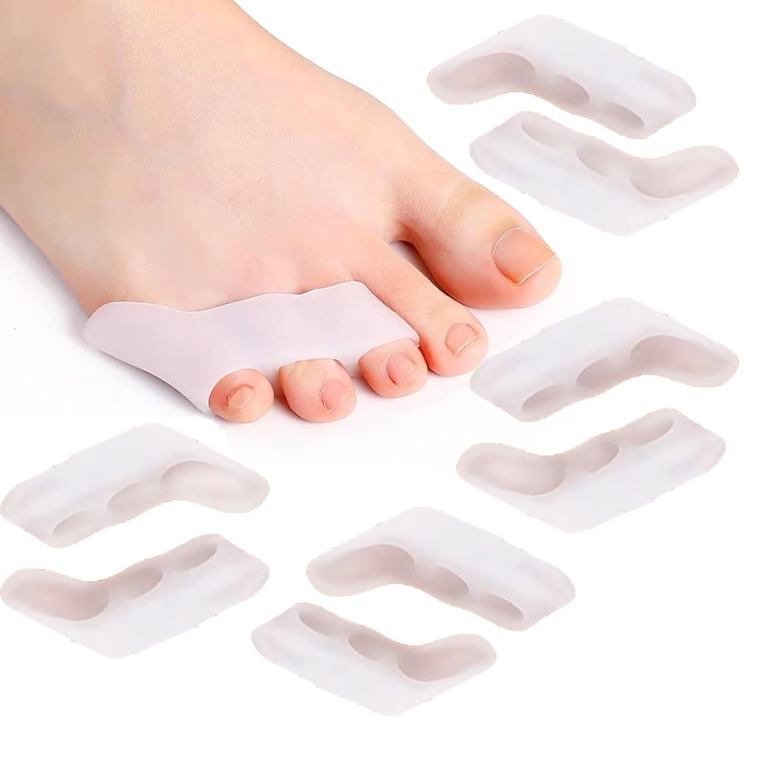 8Pcs little toe straightener, toe separator, toe straighteners, toe ...