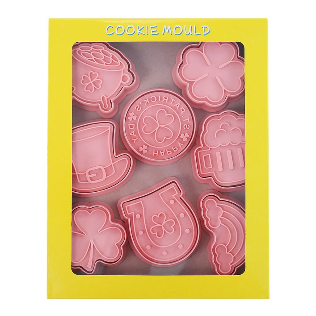 8Pcs/set Cartoon Cookie Cutters 3D Cartoon Pressable Biscuit Mold ...