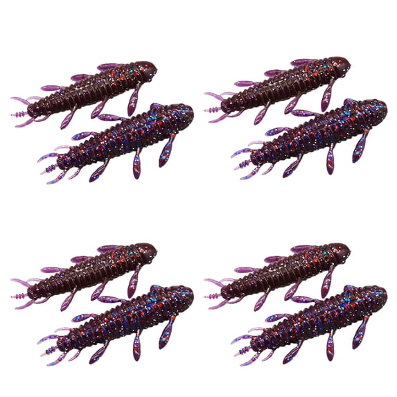 8Pcs/set Soft Wacky Rigs Baits Plastics Fishing Lures Silkworms Fishing ...