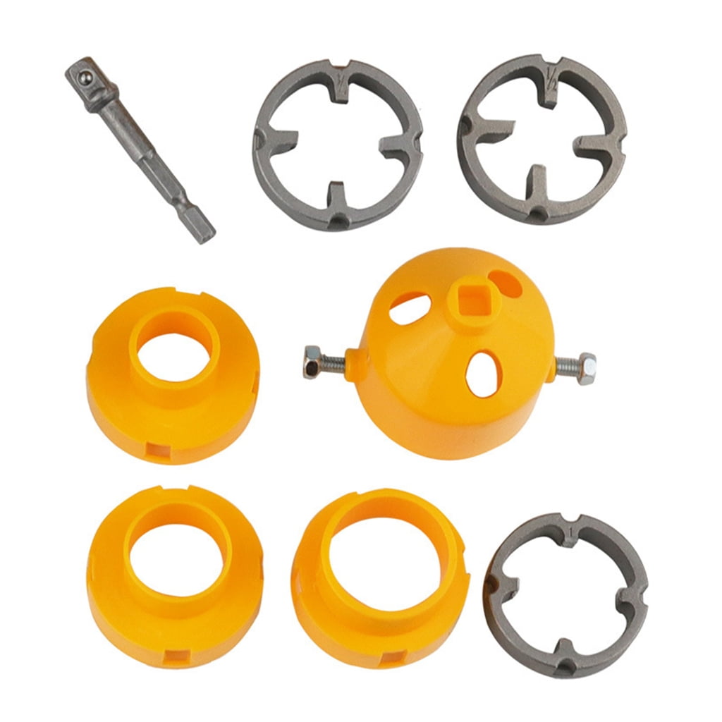 8Piece PVC Pipe Thread Maker Power Drill Pipe Threading Tool For Easy ...