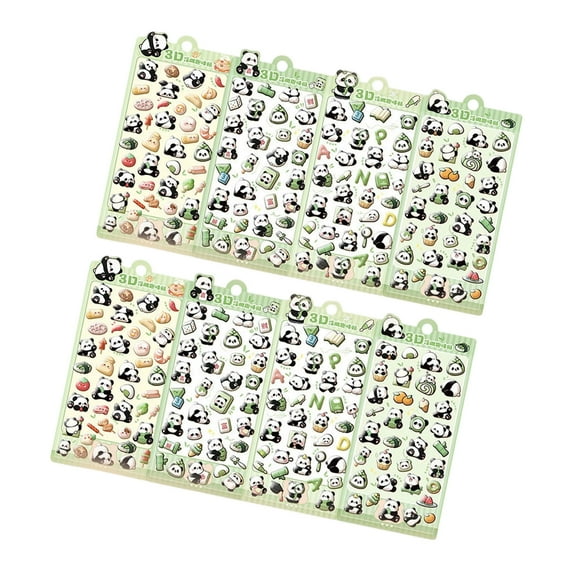 8Pieces Cartoon Theme Stickers Scrapbooking Decal Stickers For Kids ...