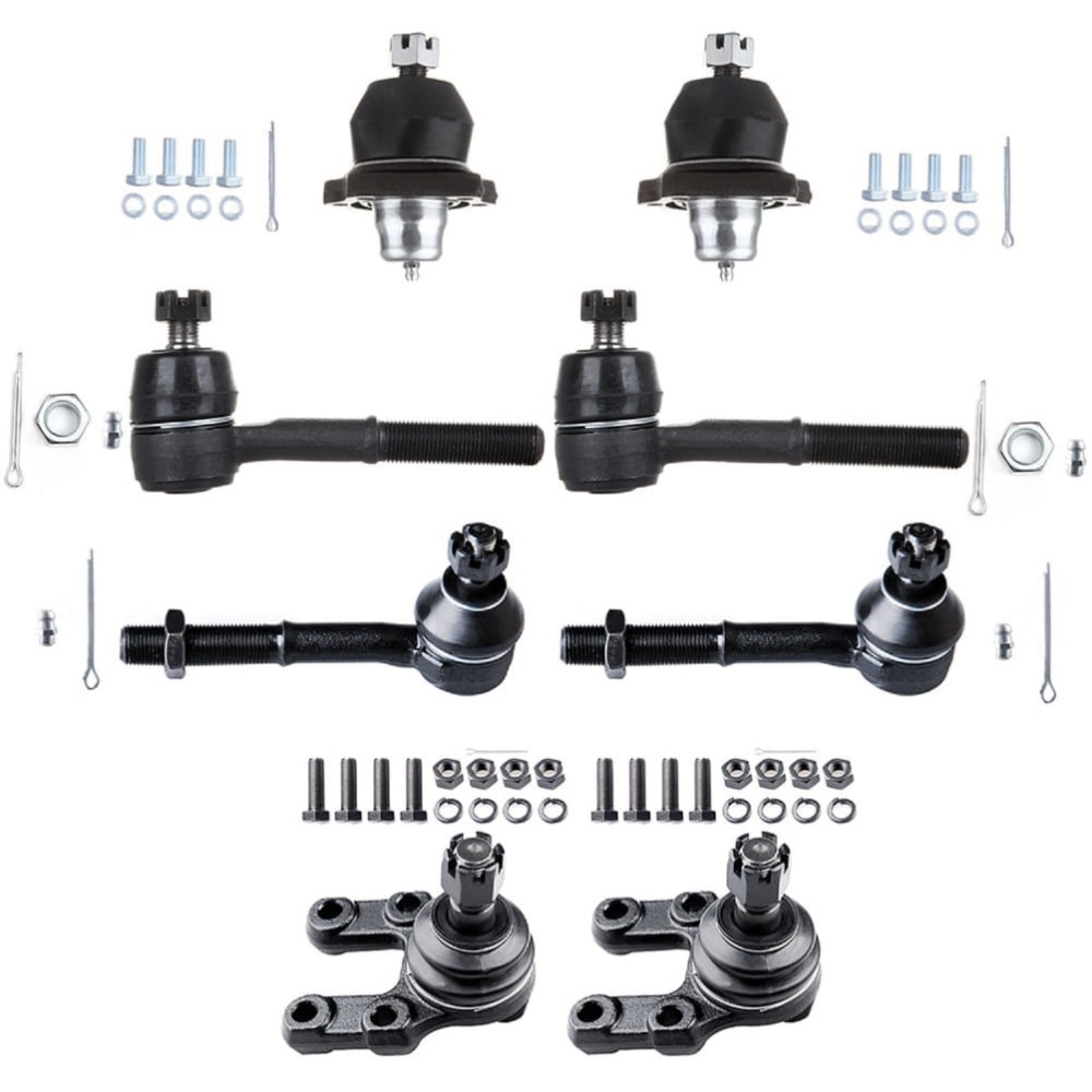 8Pieces Front Upper Lower Ball Joints Tie Rod Ends For D21 Pathfinder ...