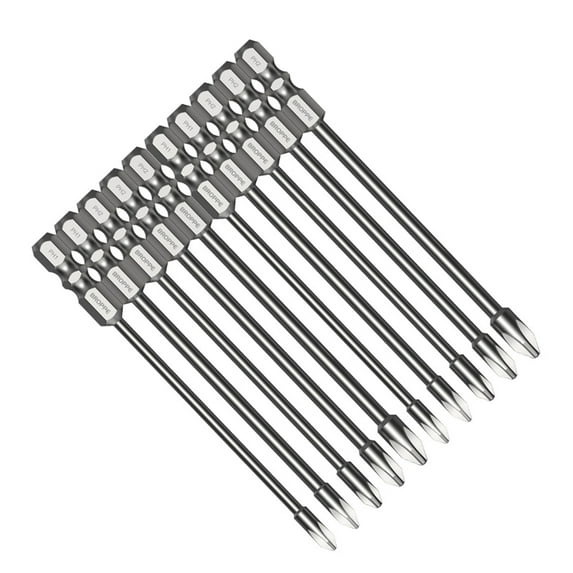 8Pieces Impact Screwdriver Bit 75/100mm High Torque Screwdriver Bit ...