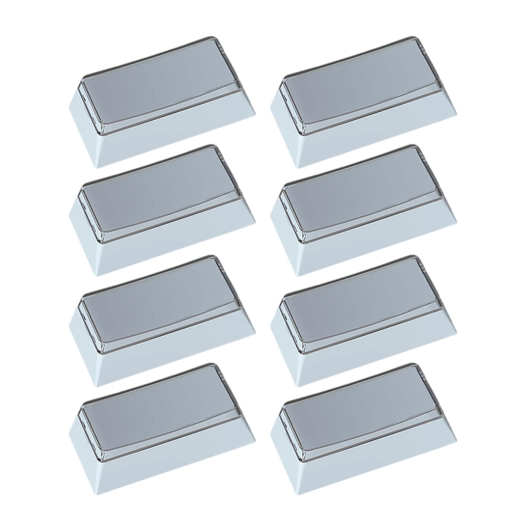 8Pieces PBTs Not Engraving Blanks Keycap Original Height Height 2Us ...