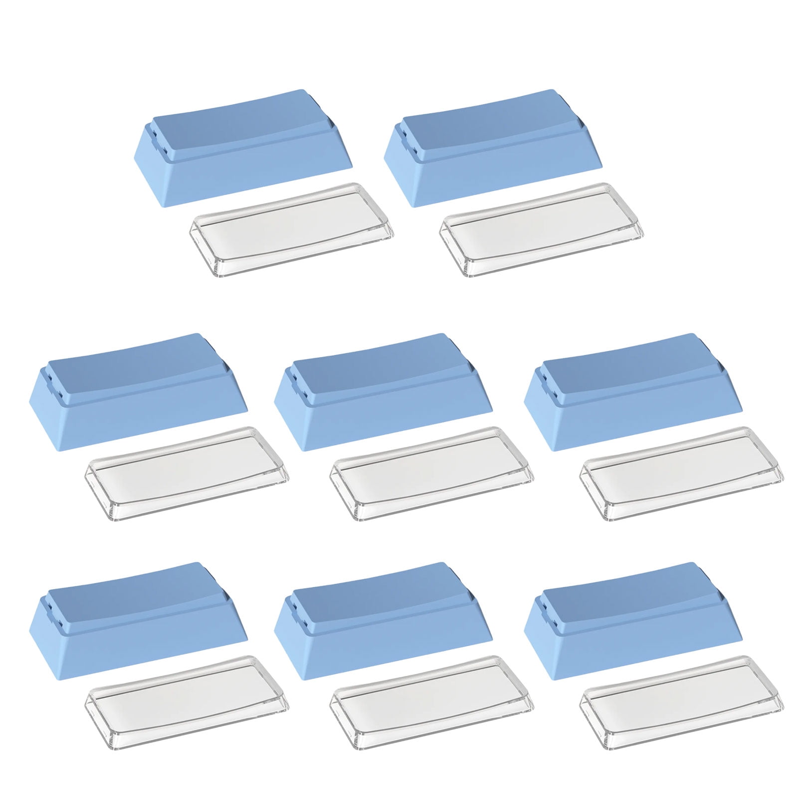 8Pieces PBTs Not Engraving Blanks Keycap Original Profile Height 2X ...