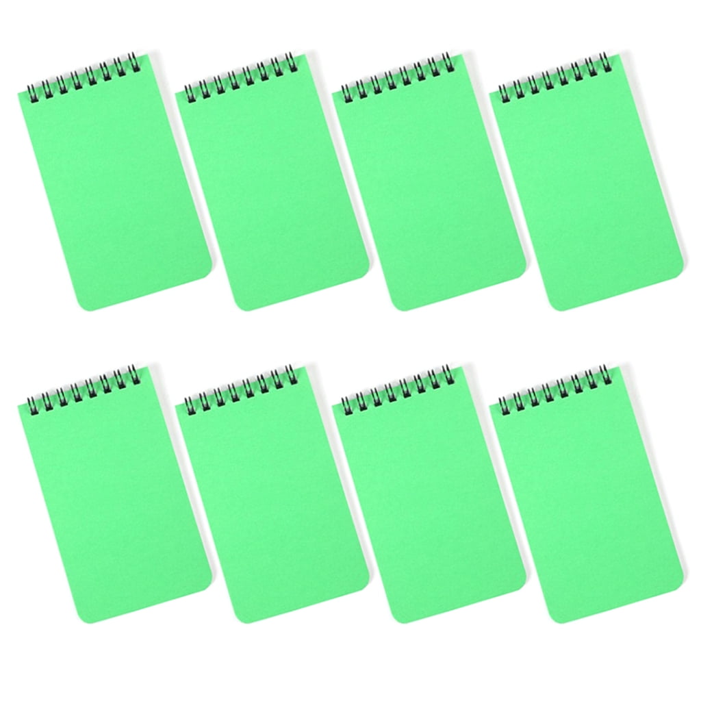 8Pcs Pocket Notepads Twin Coil Binding Notebook 80 Sheets Unlined ...