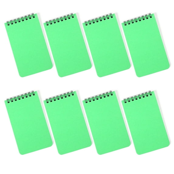 8Pcs Pocket Notepads Twin Coil Binding Notebook 80 Sheets Unlined ...