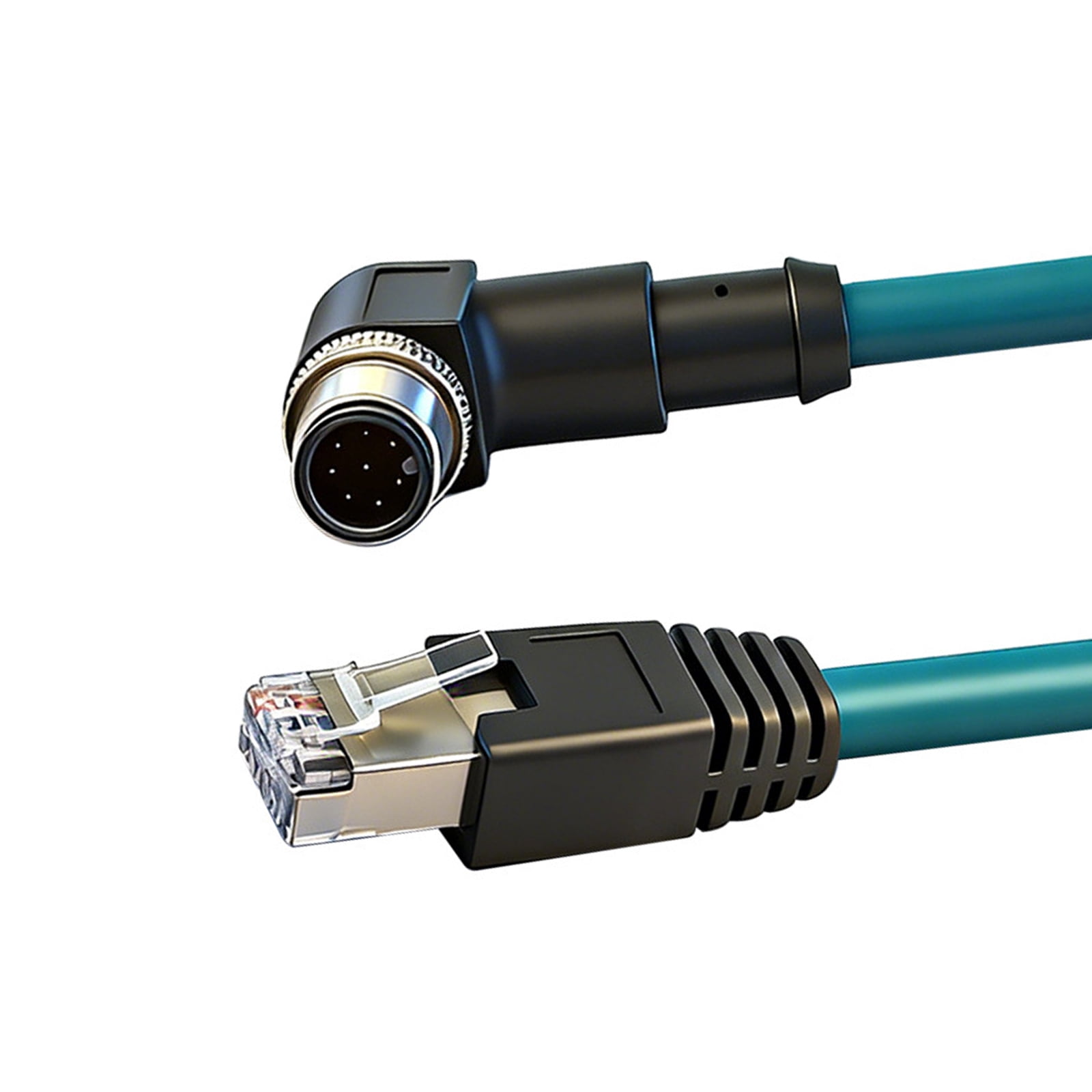 8Pin Connector Straight Male Plug RJ45 Ethernet Gigabit Networking ...