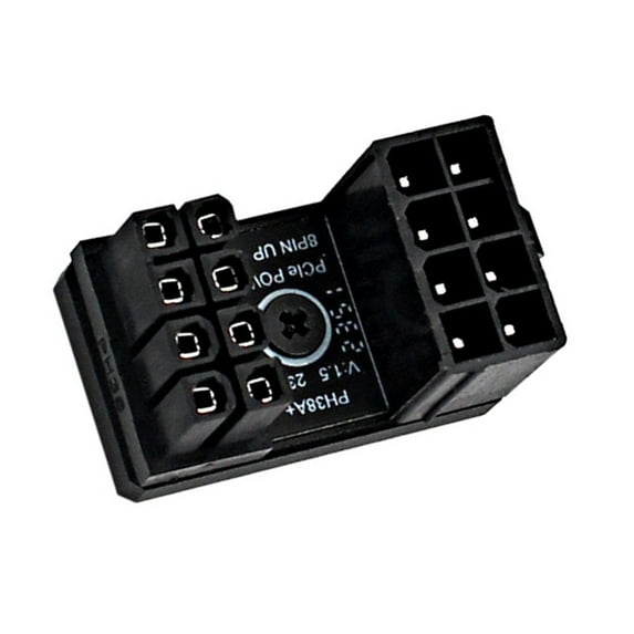 8Pin GPU Power Connector Adapter with 180 Degree Turning All Aluminum ...