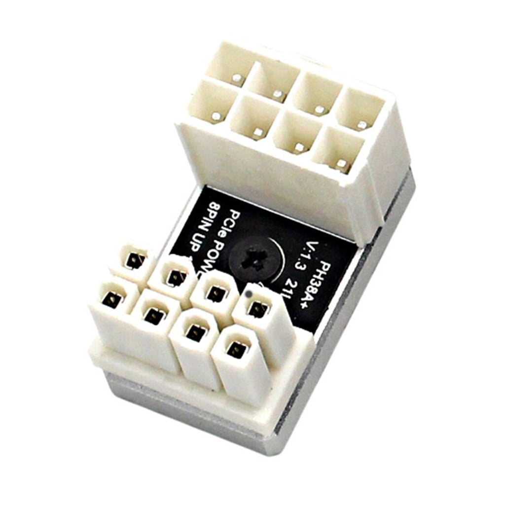 8Pin Graphics Card Power Supply Cable Connector 180 Degree Adapter with ...