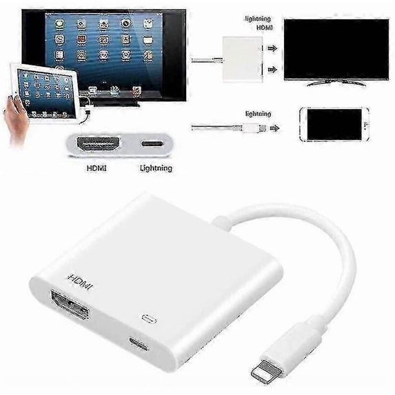 8Pin Lightning to HDMI Adapter for Phone Digital AV Cable - Walmart.com