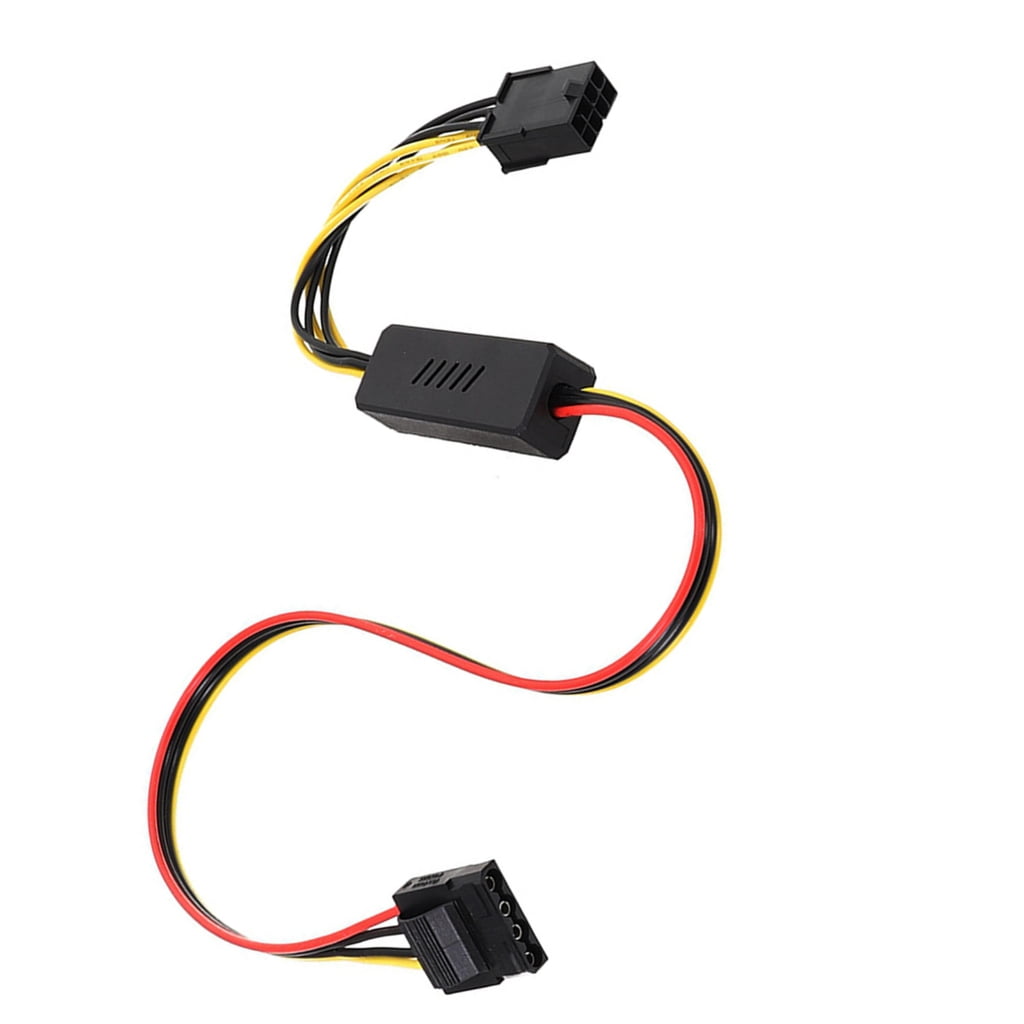 8Pin To 4Pin Molex Hard Drive Power Supply Adapter Connectors Cable 12V ...