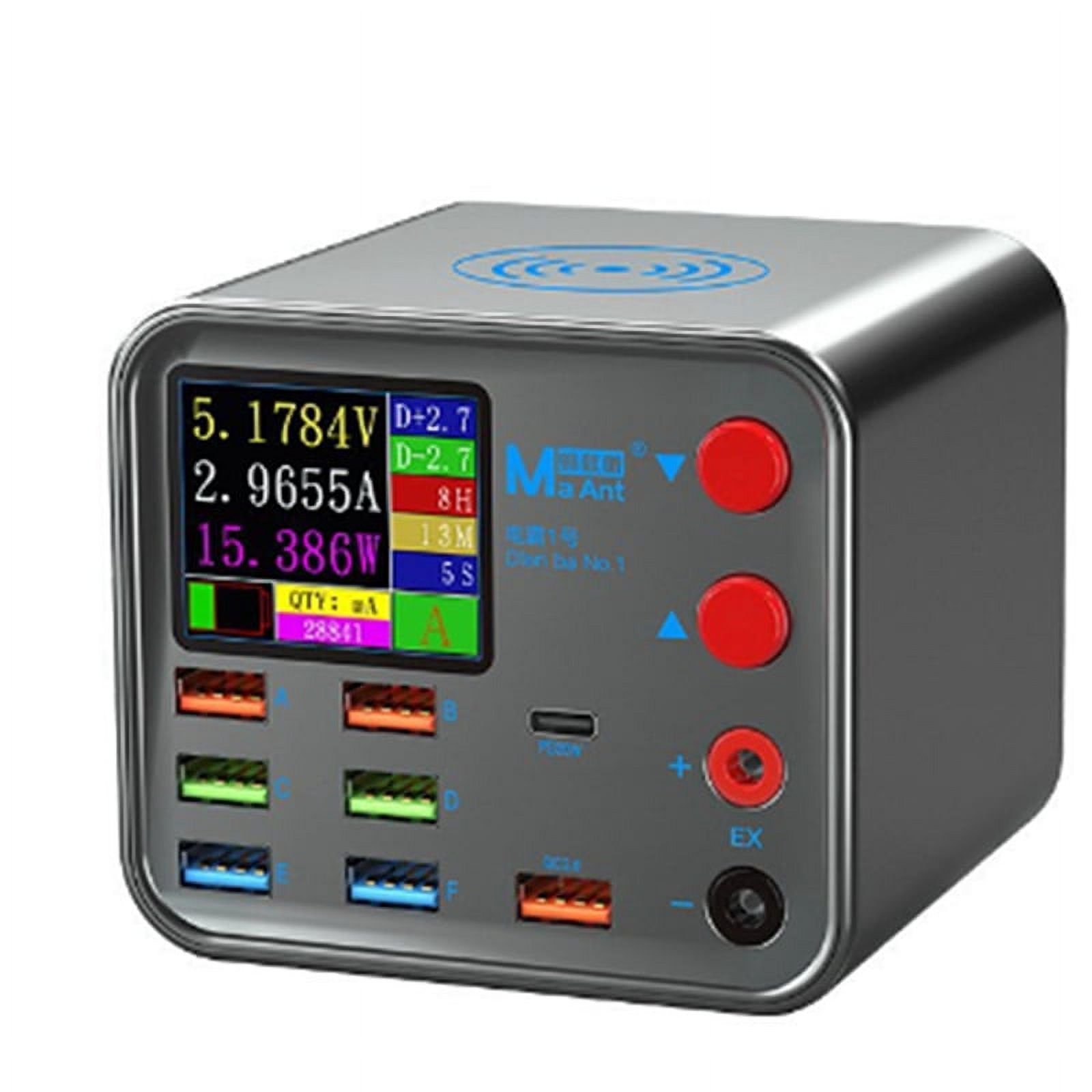 8Port USB PD Fast Charging Wireless Charger with Anti Shorts Circuit ...
