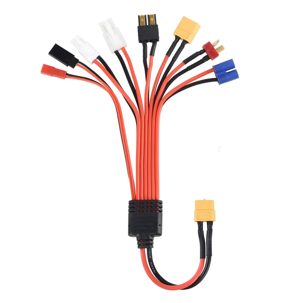 8Port XT60 to FUTABA, EC3, XT60, JST Splitter MultiInterface Adapter ...