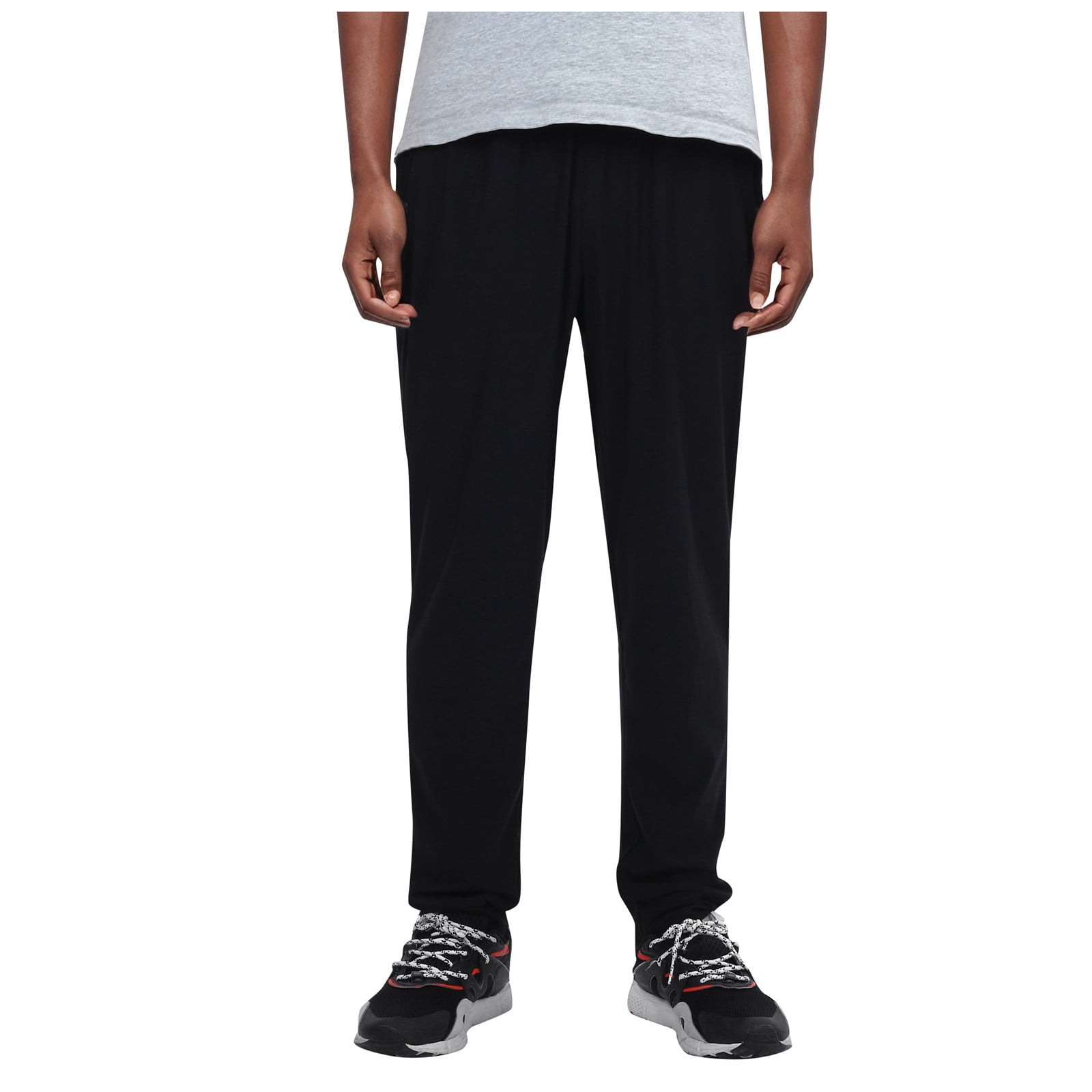 8QIDA Men's Pants with Deep Pockets Loose Fit Casual Mesh Drawstring ...