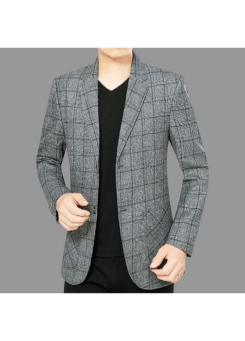 YAOLAN Men's Houndstooth Slim Fit Suits for Wedding, Formal Events ...
