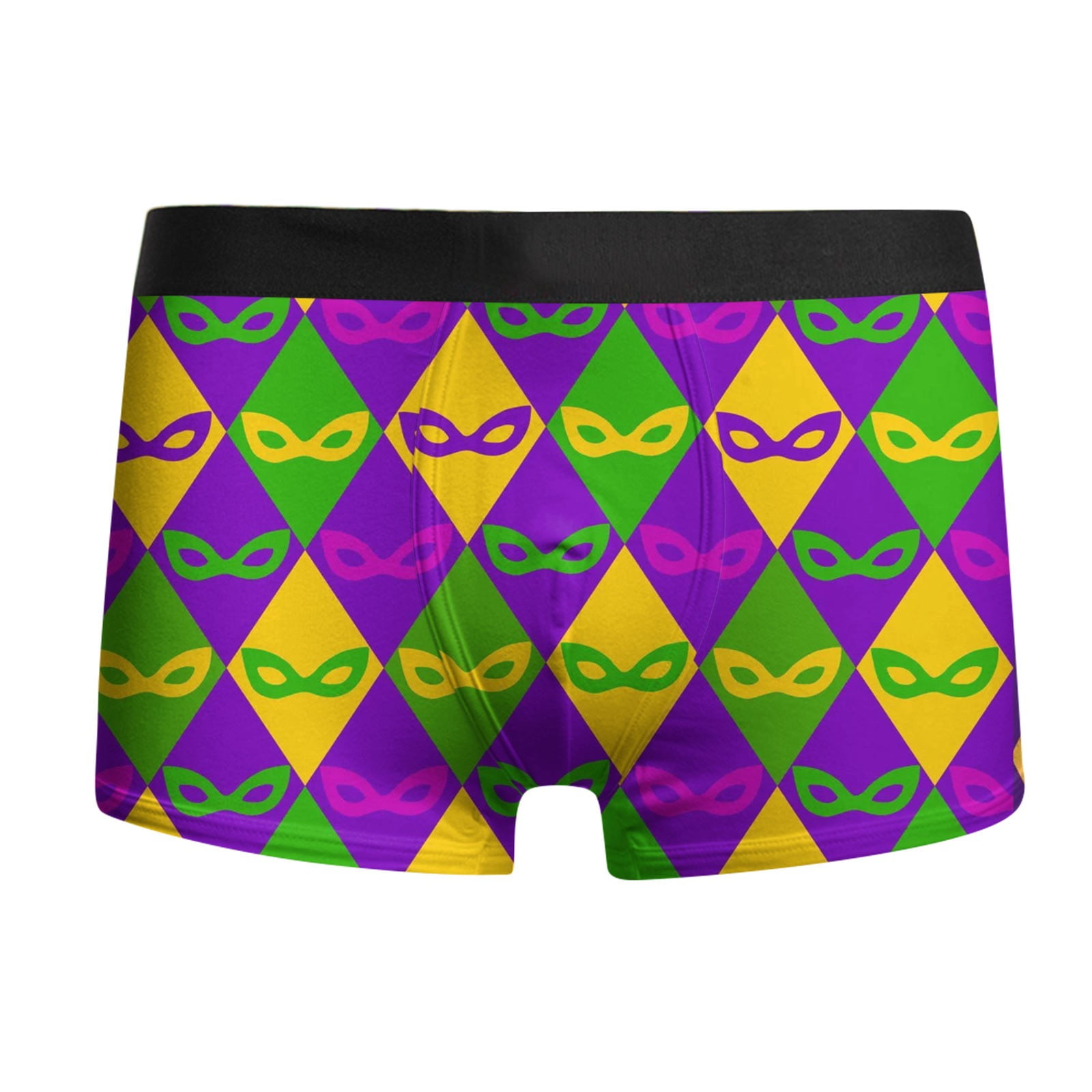 8qida Mens Carnival Underwear Breathable Trend Novel Digital 3d Printed Boxers Underwear Mens
