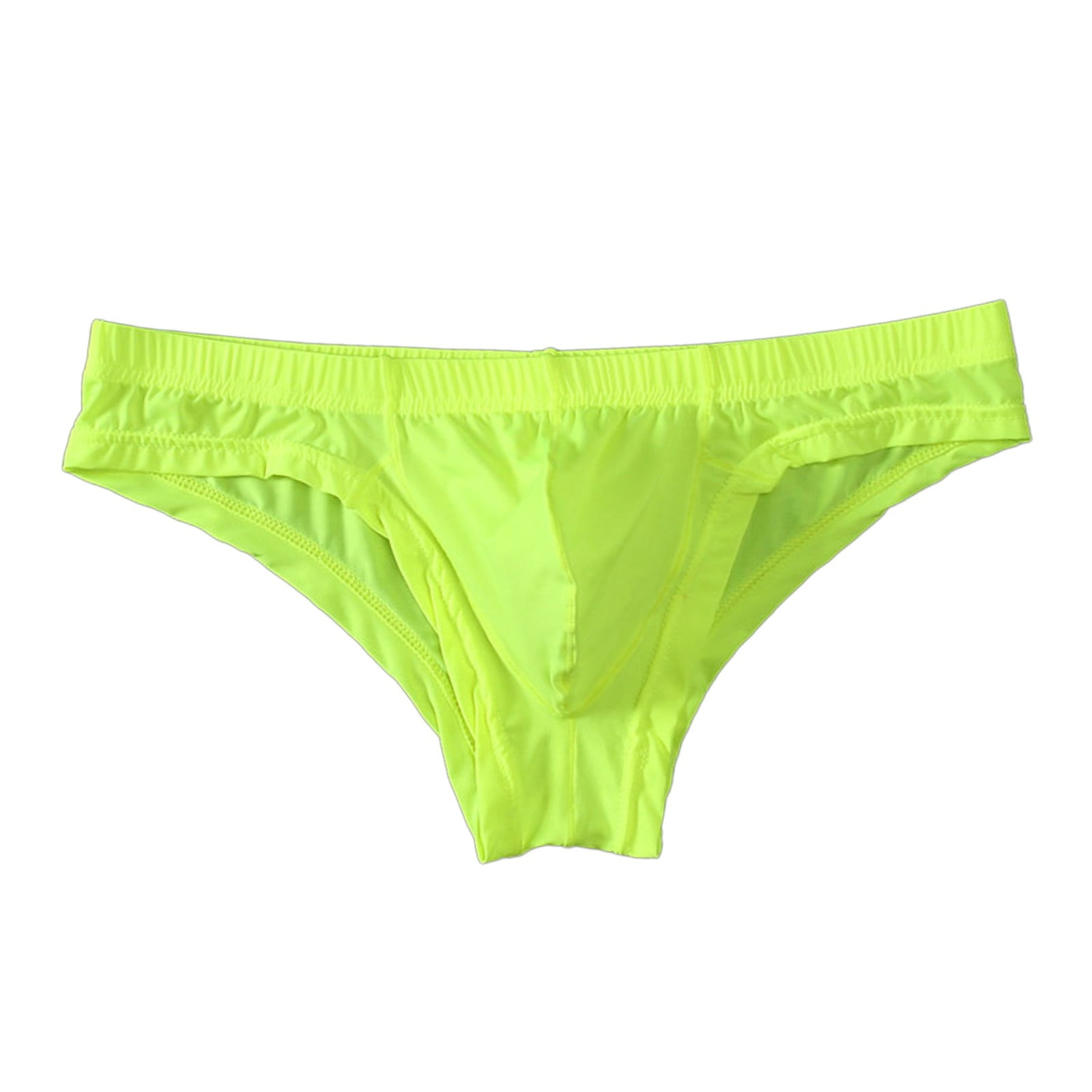 8QIDA Mens Ice Silk Transparent Underwear Bagless Tight Triangle Pants ...