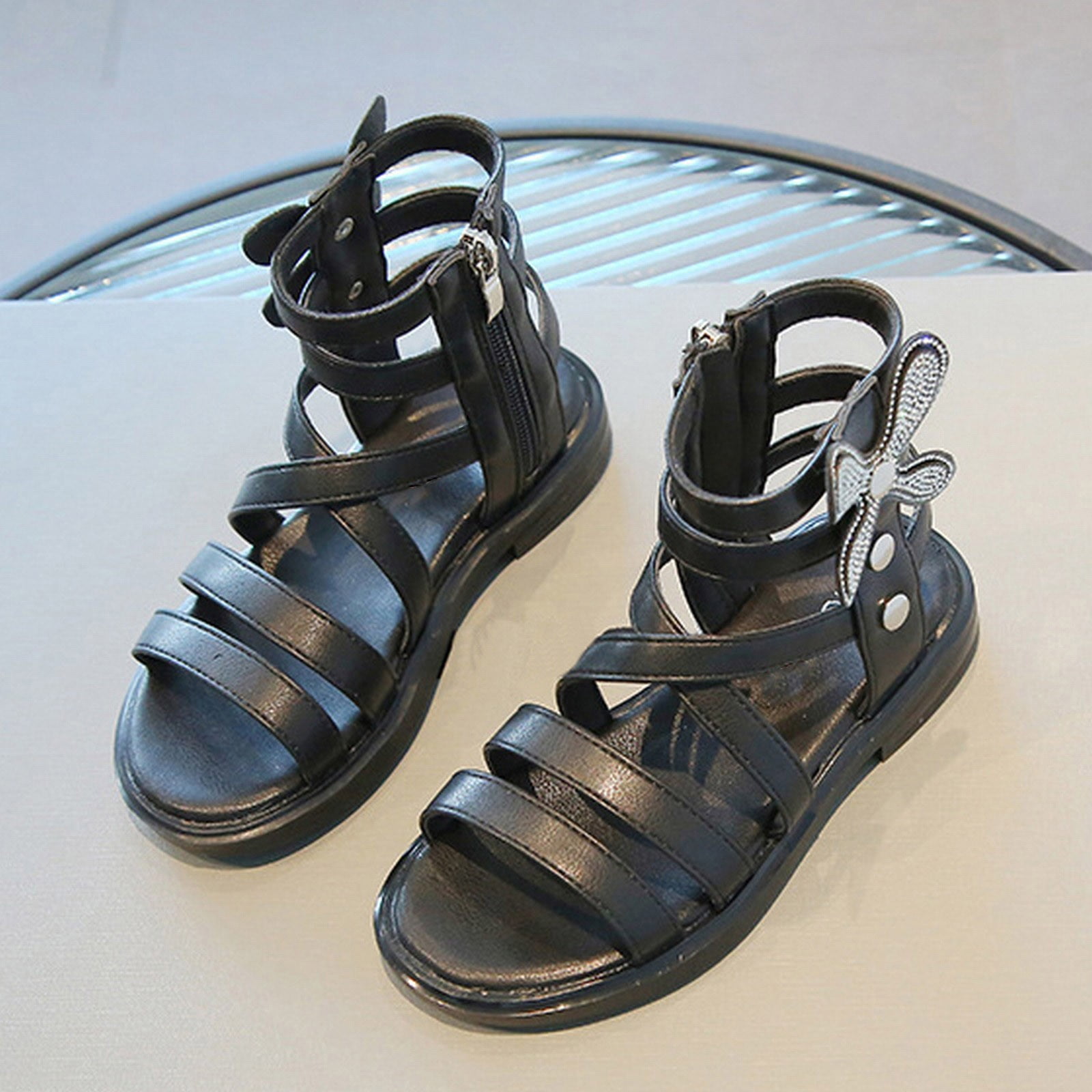 8QIDA Sandals for Girls Size 4-5 Girls' Sandals Summer Fashion Children ...