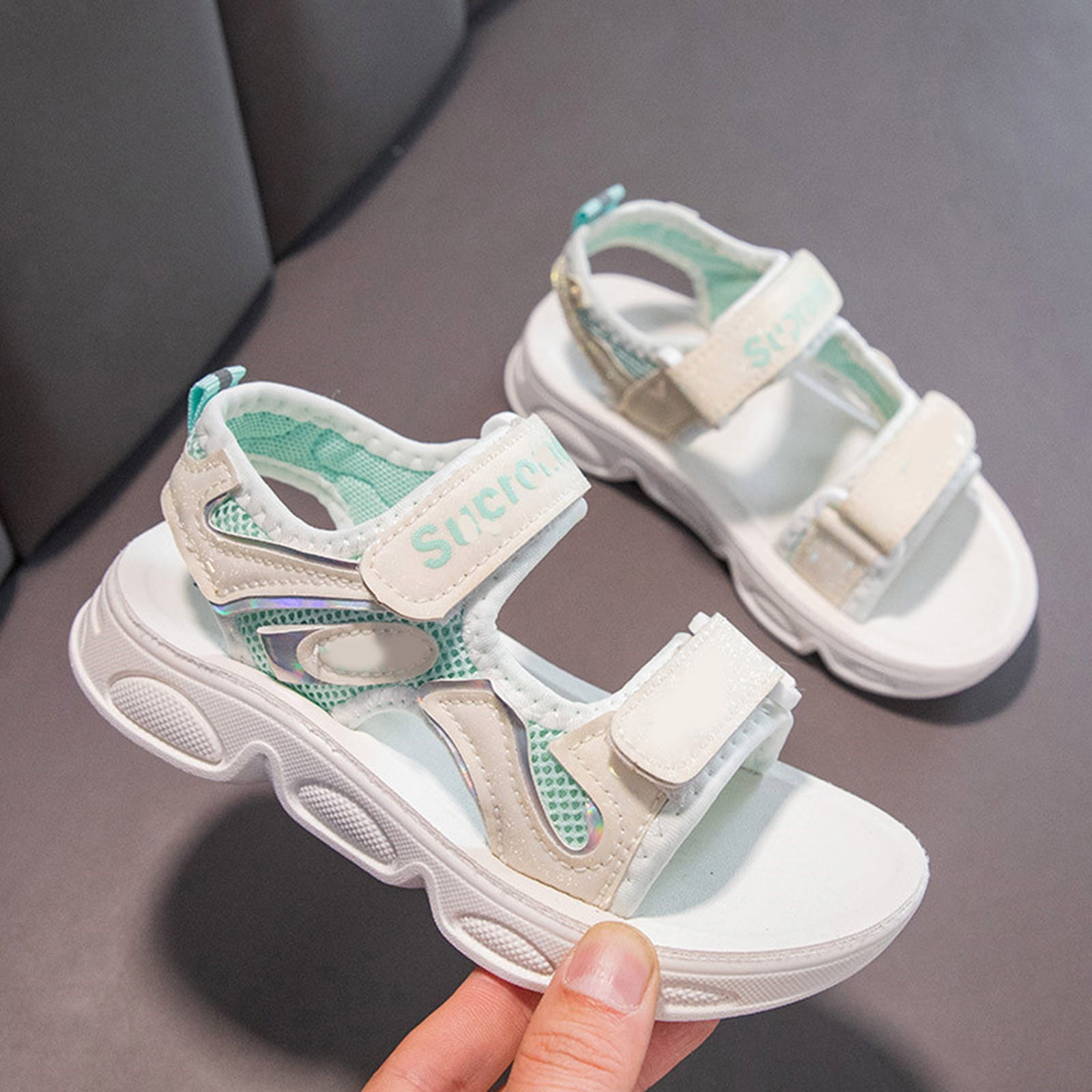 8QIDA Sandals for Girl 2024 Dressy Children Shoes Comfortable Thick ...