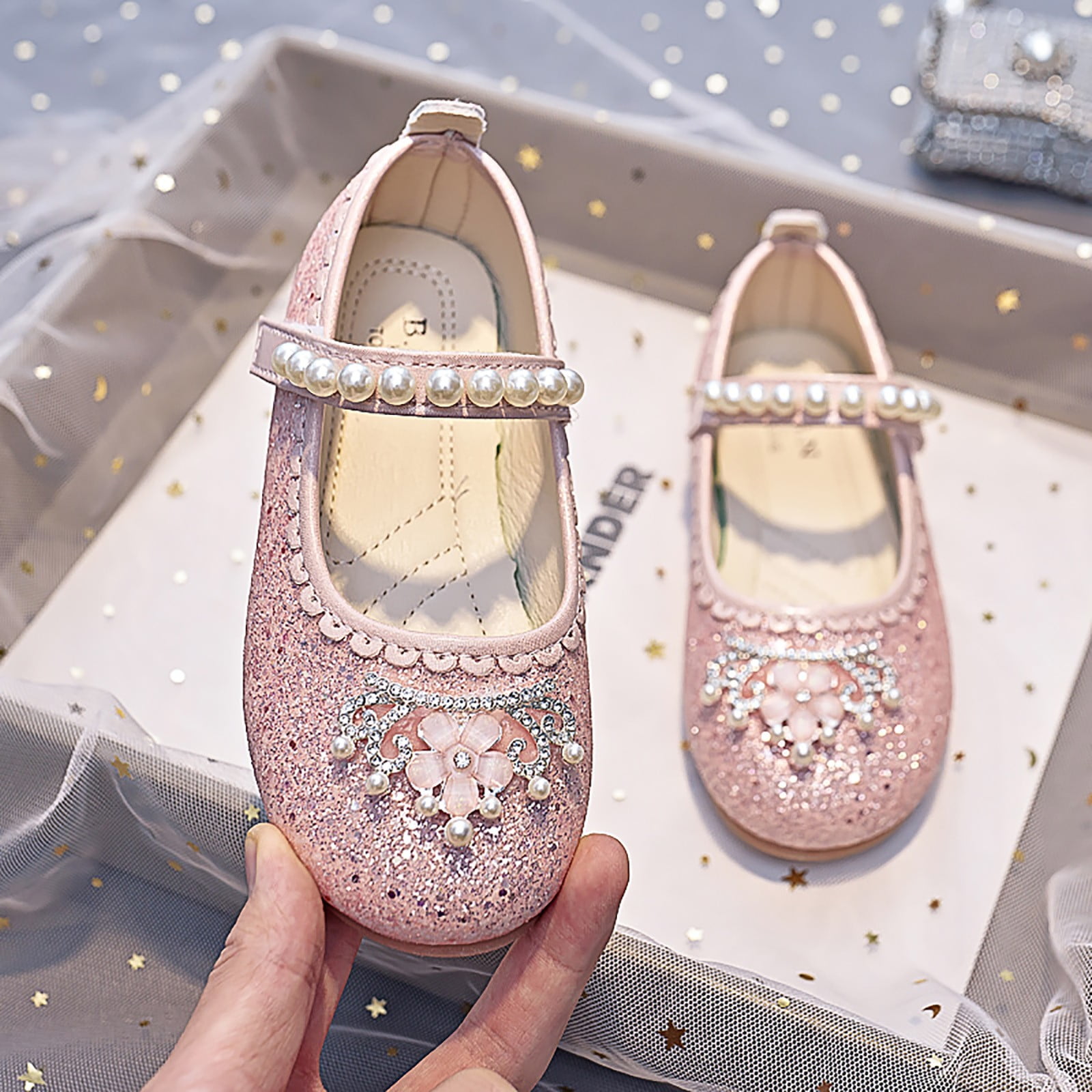 8QIDA Sandals for Girls Size 2-3 Girls Sandals Summer New Love Shoes ...