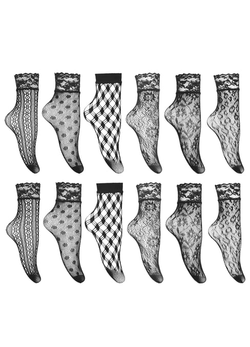 Cute Trim Ruffle Ankle Socks, Lace Frilly Fashion for Women and Girls ...
