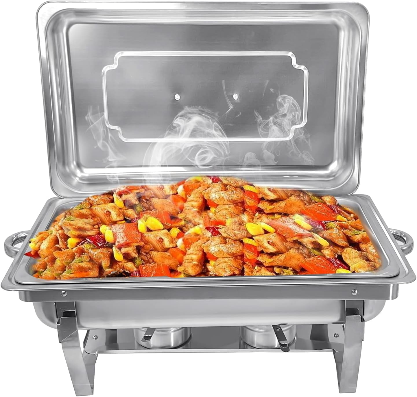 8QT Chafing Dish Buffet Set Stainless Steel Food Warmer Chafer Complete ...