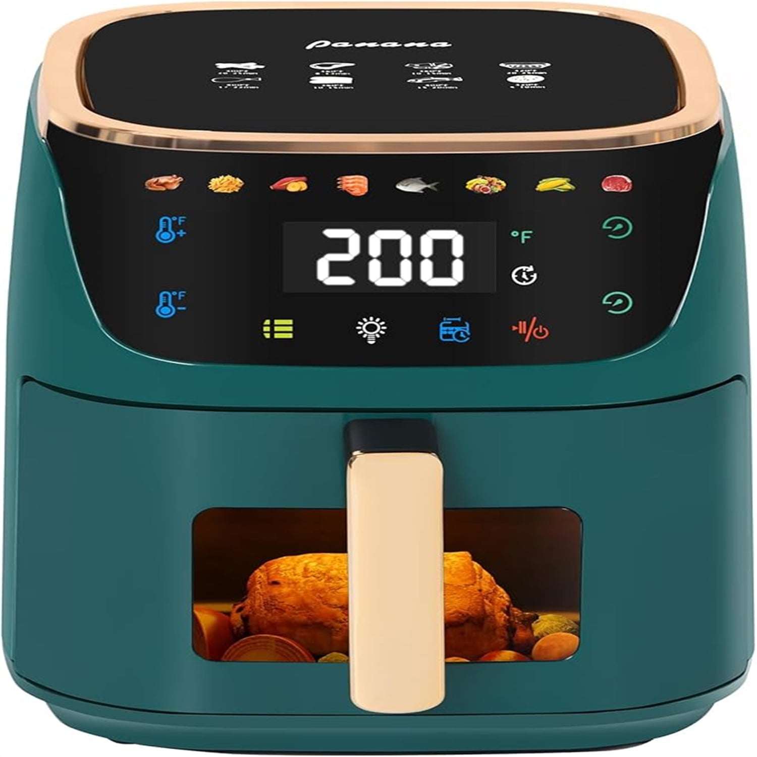 8QT Large Air Fryer Compact, 8 Preset Menus Airfryer, One-Touch Digital ...
