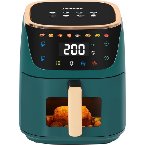 8QT Large Air Fryer Compact, 8 Preset Menus Airfryer, One-Touch Digital ...