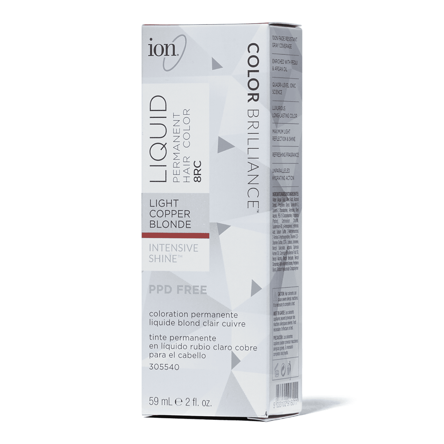 ion 8RC Light Copper Blonde Permanent Liquid Hair Color - Walmart.com