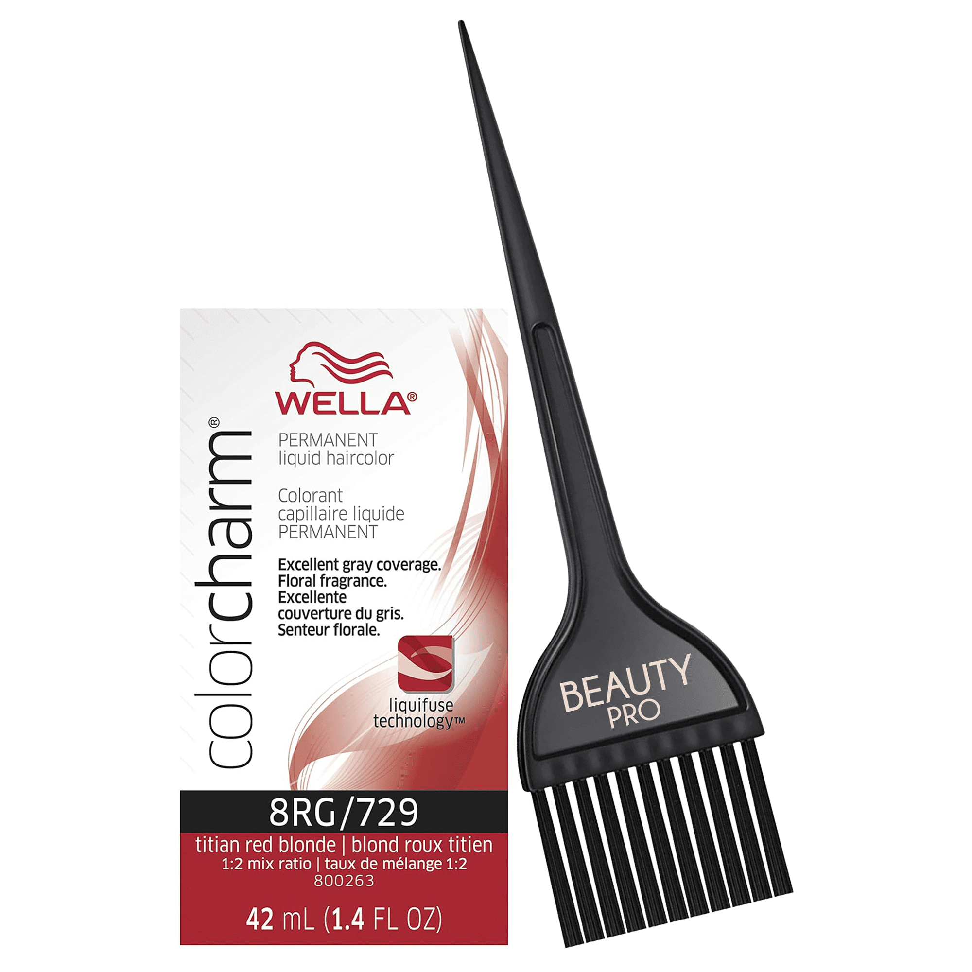 8RG / 729 Titian Red Blonde, Wella ColorCharm Permanent Liquid Hair ...