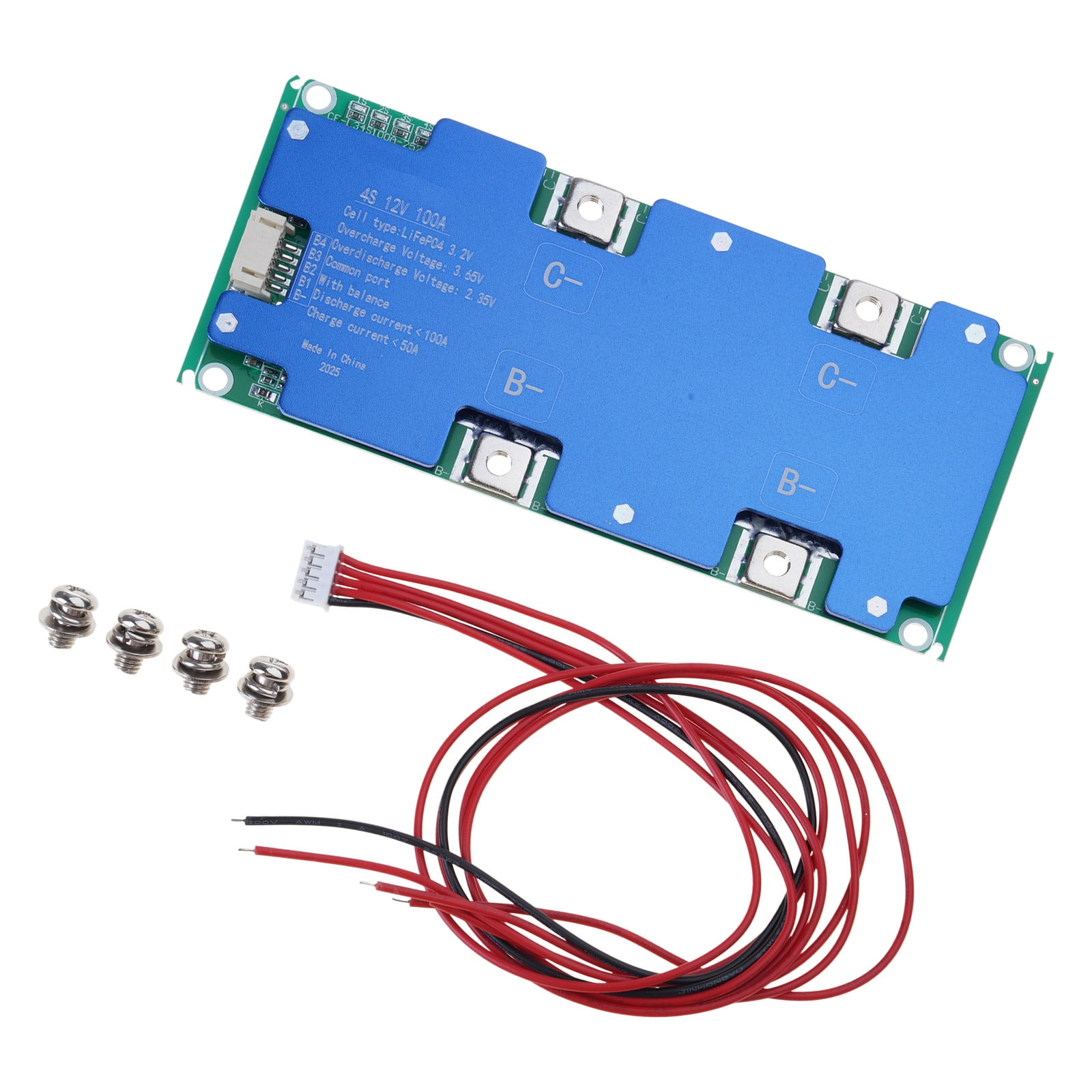 8S 100A LiFePO4 Multi-Protection, Cell Balancing, Overcurrent & Temp ...