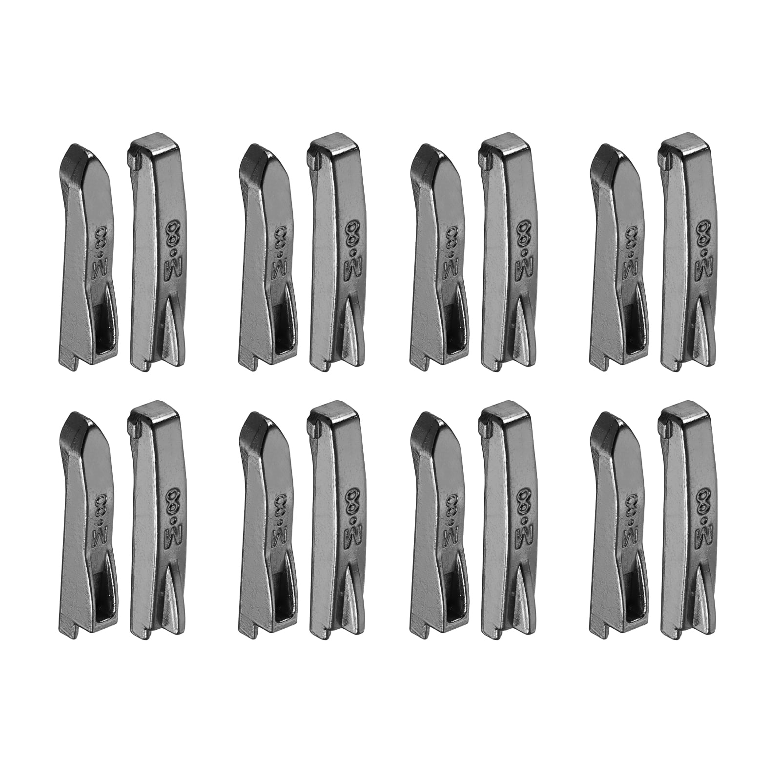 8Set Double Open Zipper Repair Latch Kits, #8 Copper Insert Pins, Black ...