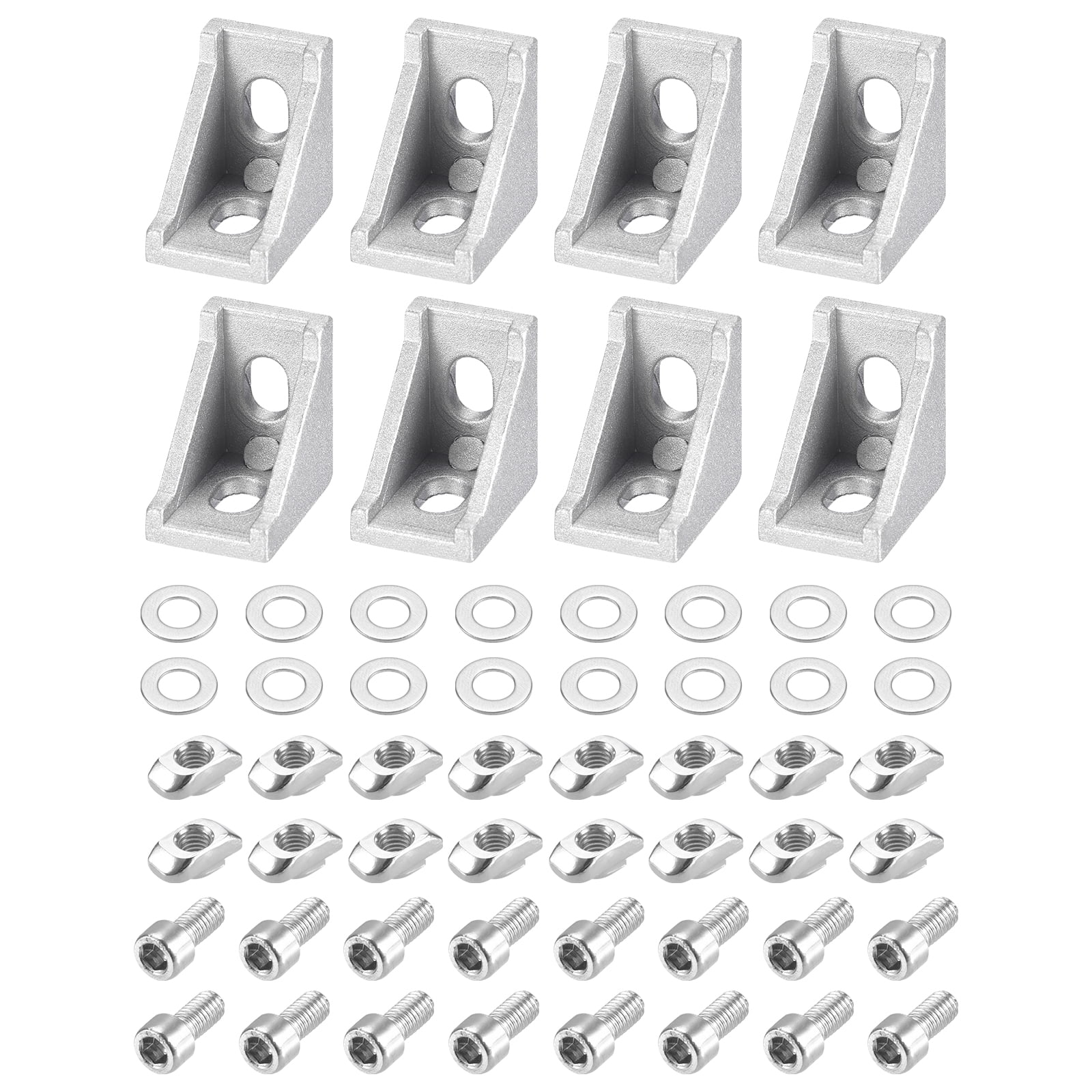 8Sets 2028 European Inside Corner Bracket Gusset Kits, 28x28x20mm ...