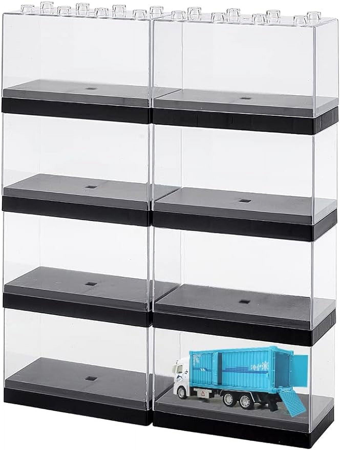 8Sets Acrylic Display Case Clear Removable Display Box Showcase Acrylic ...