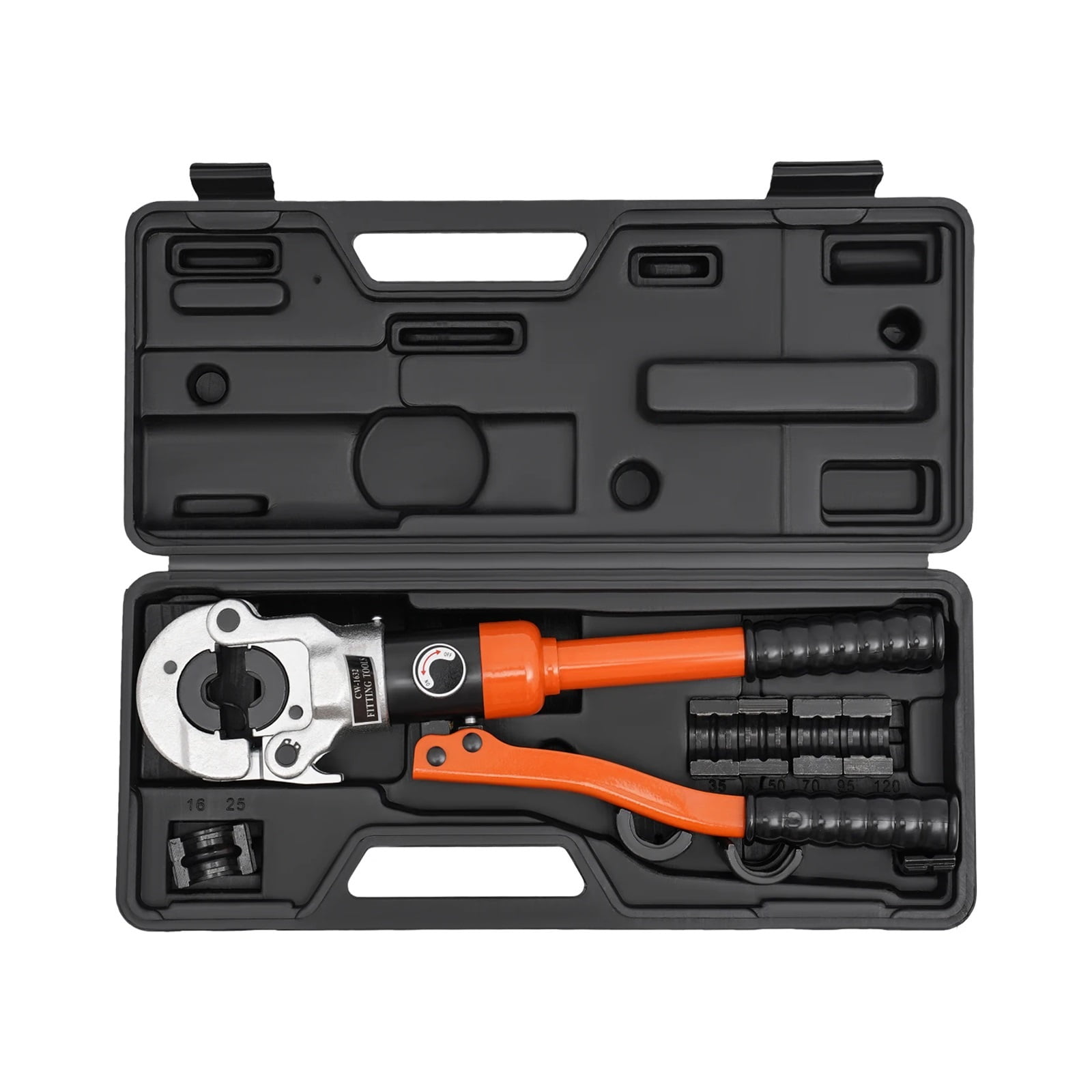 8T 360° Rotatable Head Hydraulic Copper Pipe Crimping Tool Pliers CW ...