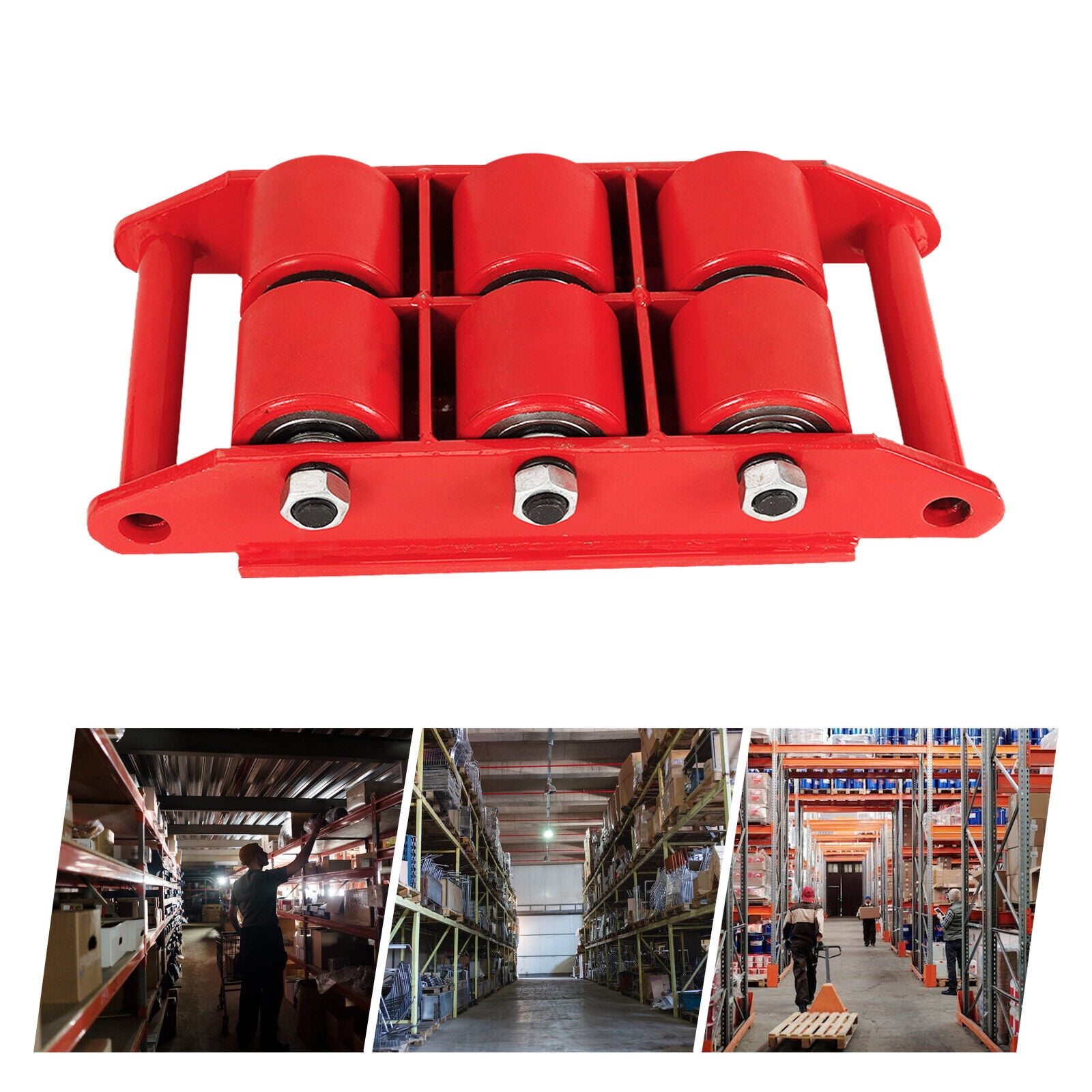 8T Heavy Duty Machine Dolly Skate Roller Machinery Mover 360° Rotation ...