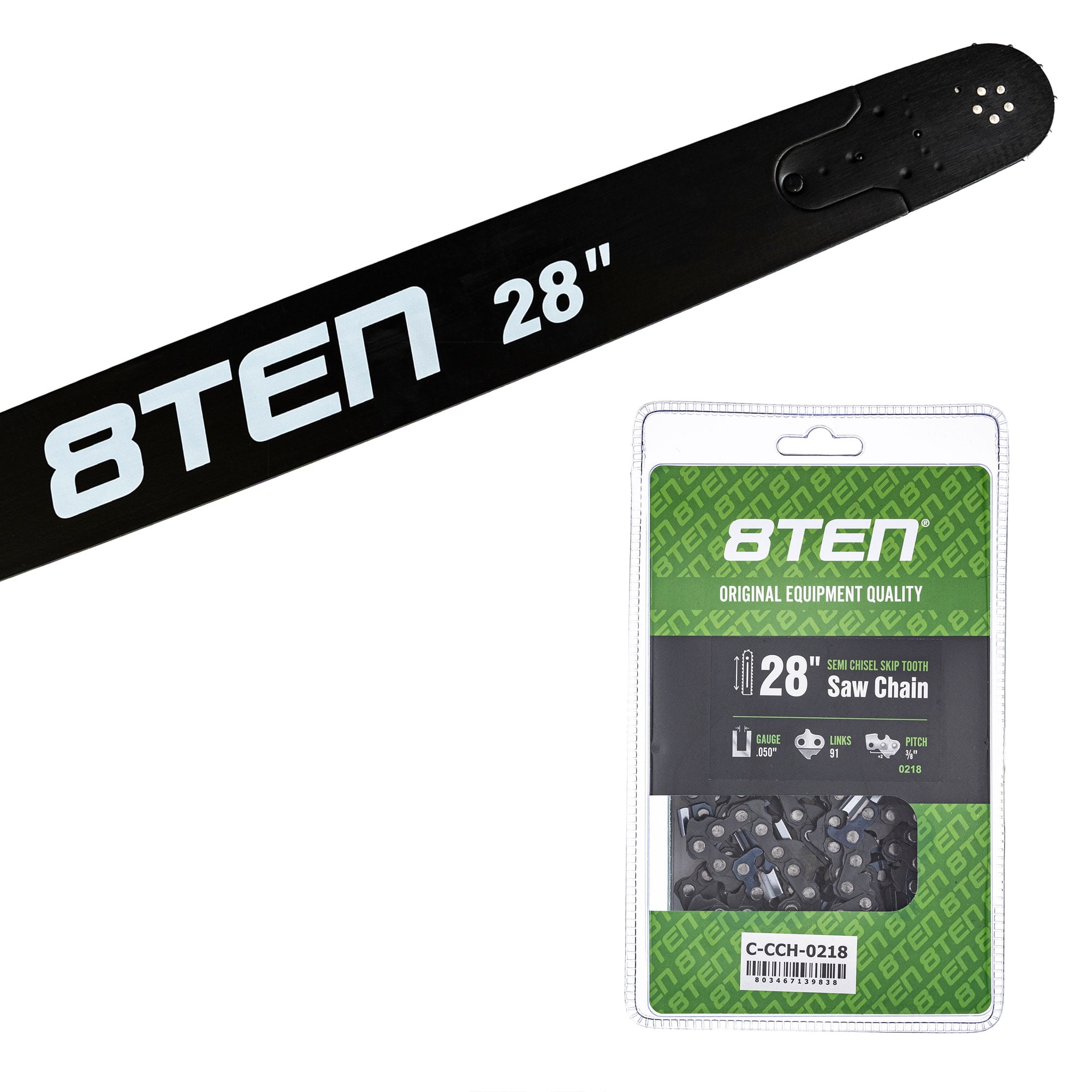 8TEN 28" Chainsaw Bar & Chain .050 3/8 91DL for Stihl 044 088 MK1010350 - Walmart.com