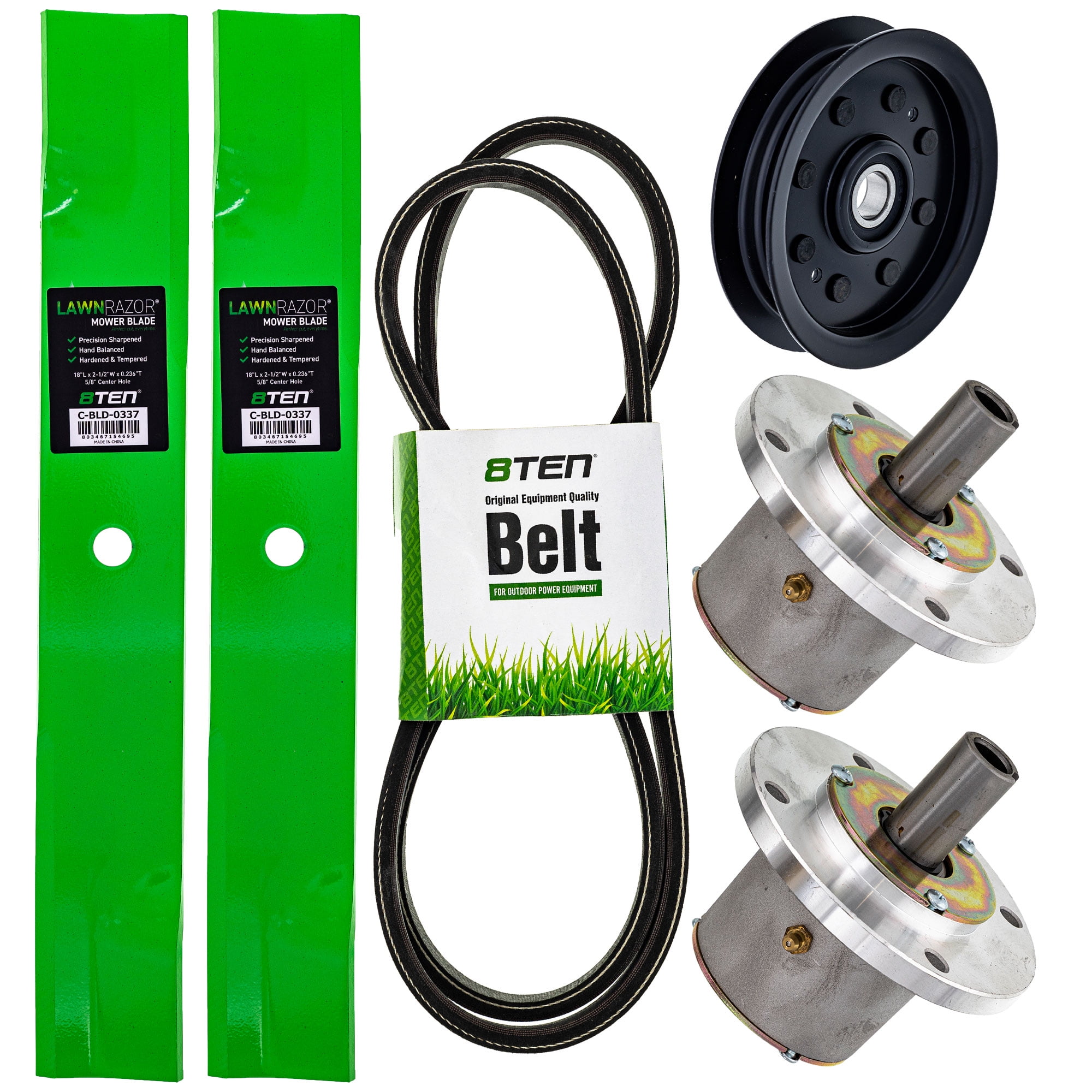 8TEN Blade Spindle Belt Idler Kit for Exmark 36 inch Deck 1-302030 ...