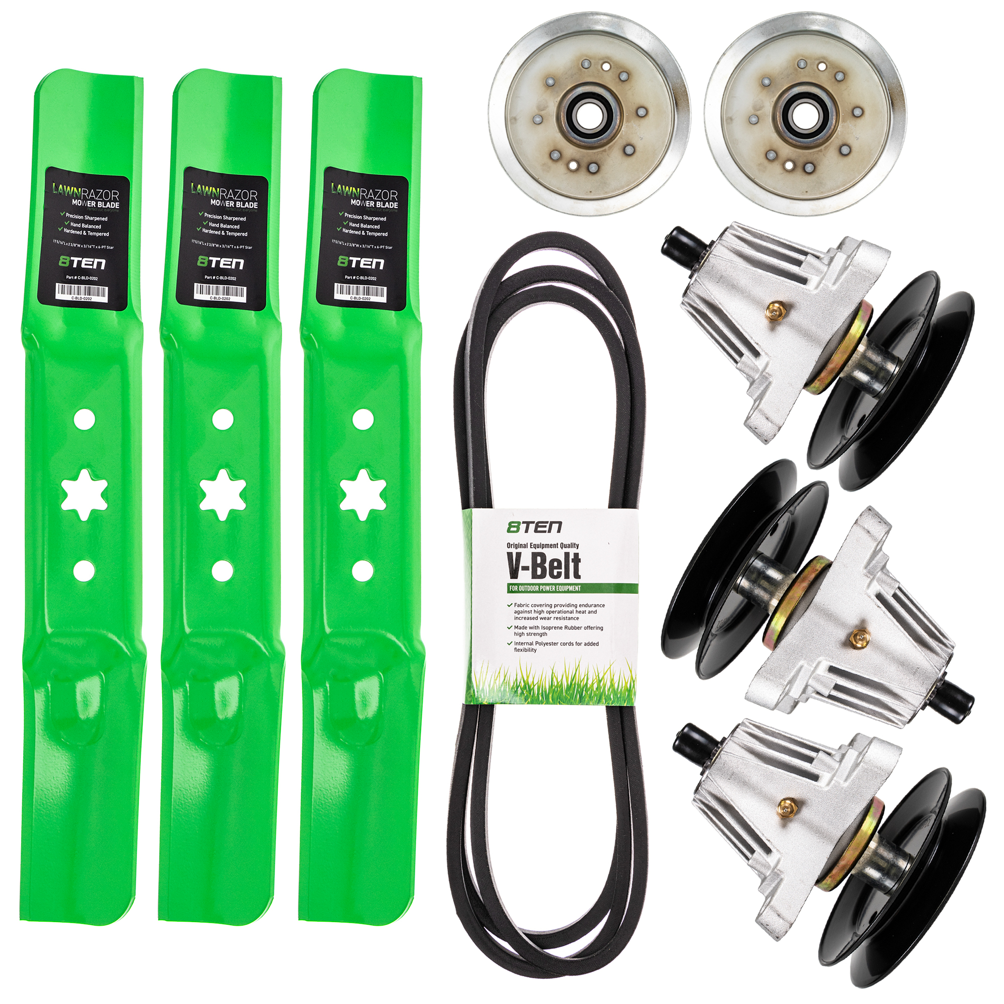 8TEN Blade Spindle Belt Idler Kit for MTD Troy Bilt 50 inch TB2350 MK1005796 - Walmart.com