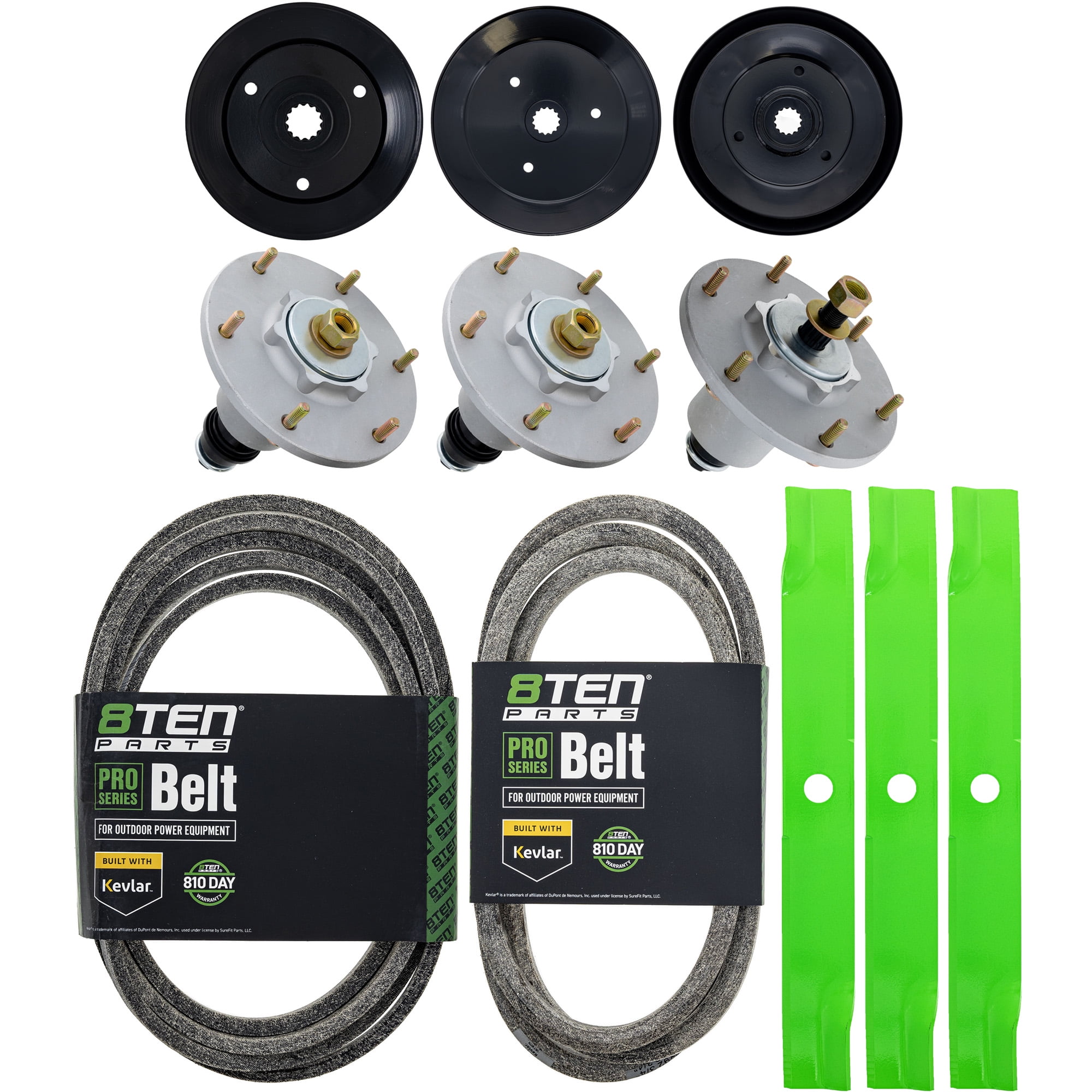 8TEN Blade Spindle Belt Kit for Exmark Lazer Z S-Series 72-inch 135 ...